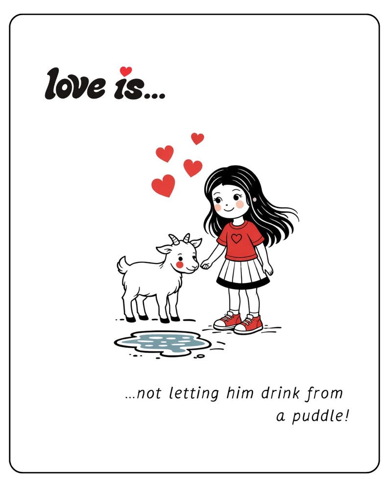 Love Is... Card Set – Hand-drawn Couple Illustrations, Valentine's Day ...