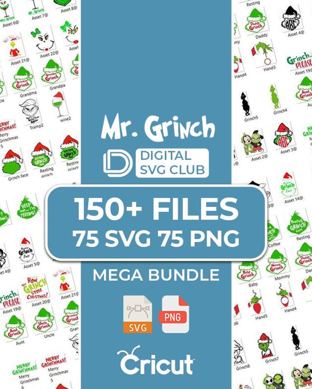 Grinch Layered SVG, PNG Bundle, Cricut Cut Files (digital Download) - Etsy