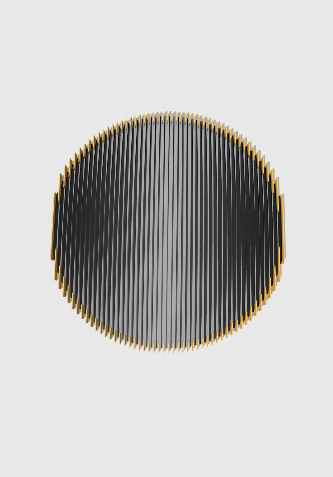 Solar Eclipse – Geometric 3D Printable Sculpture - Etsy