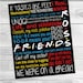 Friends TV Show Character Quotes. DIGITAL DOWNLOAD. Friends Show Art ...
