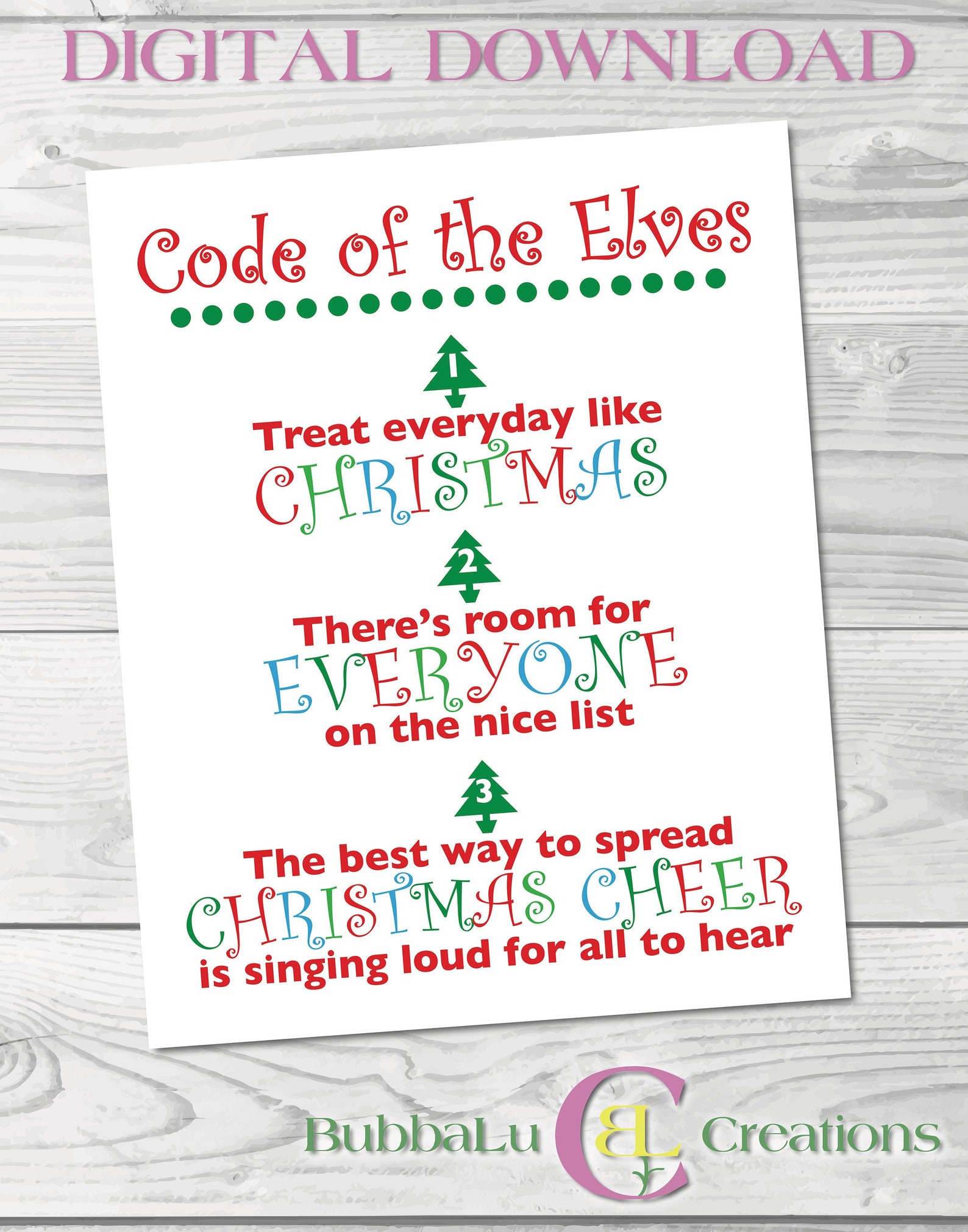 Elf Movie Artwork-digital DOWNLOAD. 8x10 Holiday Artwork. Subway Art ...