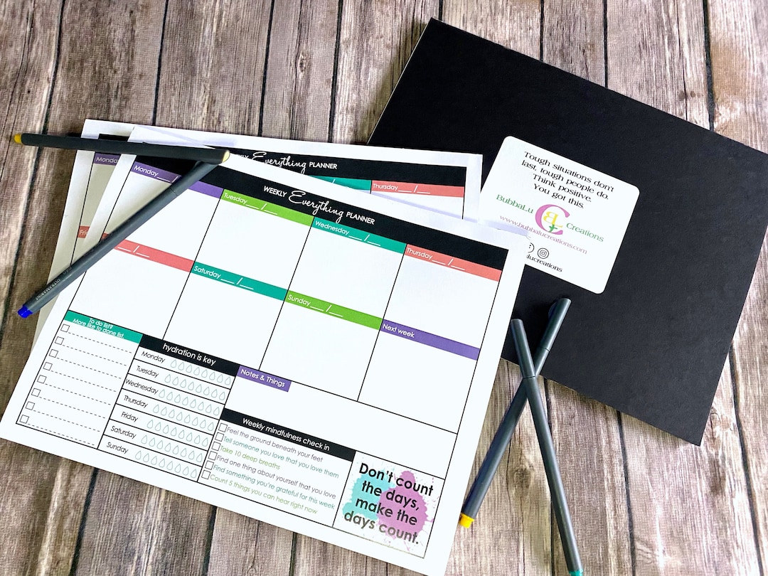 Tween Planner Planner for Teens Weekly Planner Weekly - Etsy