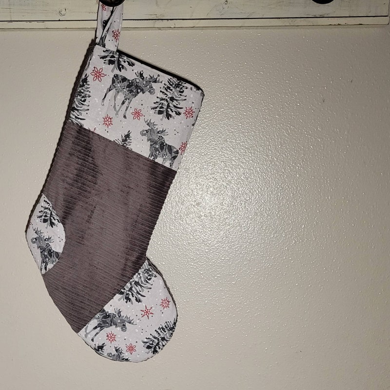 Moose Stocking - Etsy