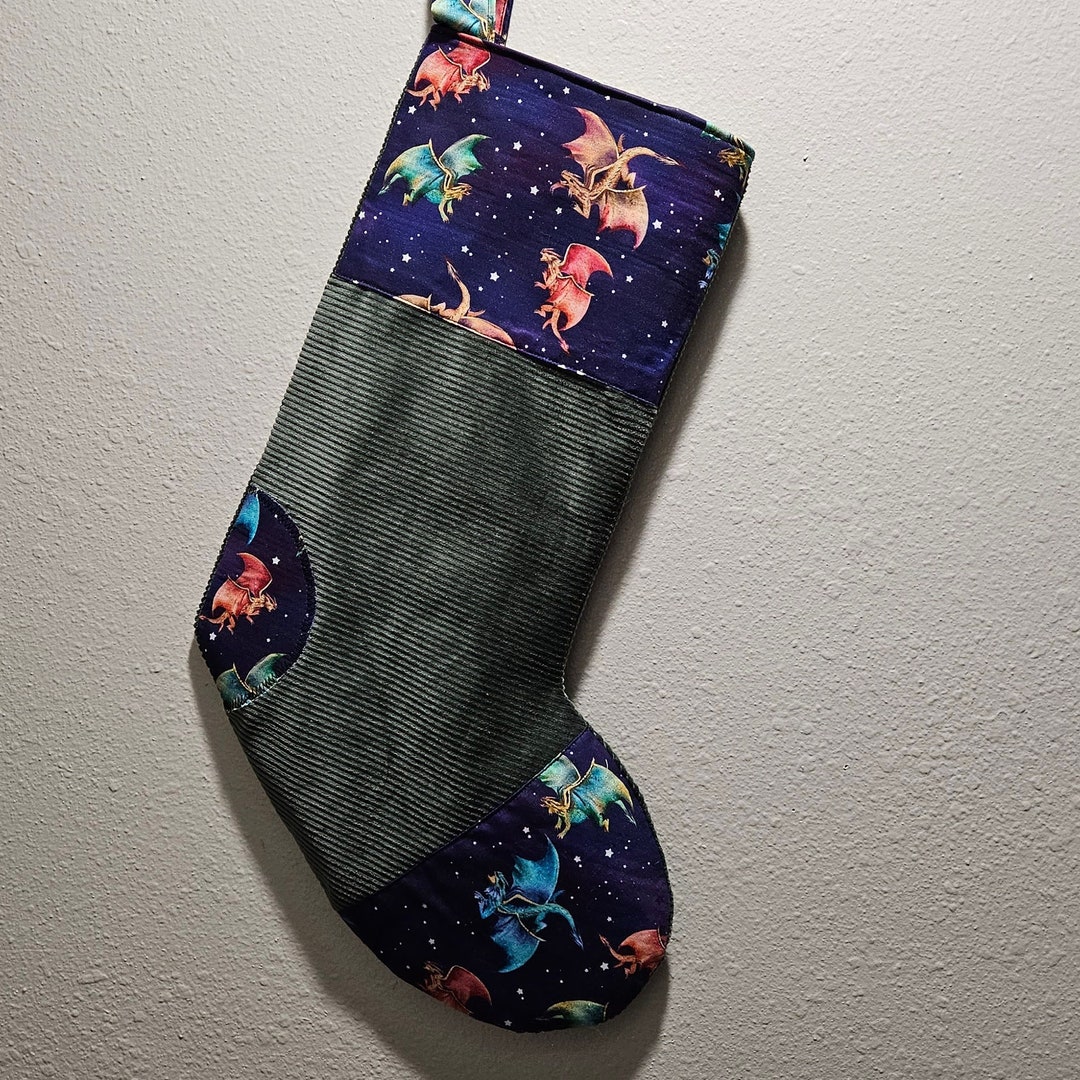 Dragons Christmas Stocking Dragon Stocking Dragons Christmas Patchwork ...