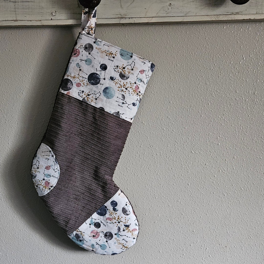 Moon Phases Christmas Stocking Planets Constellations Stocking ...