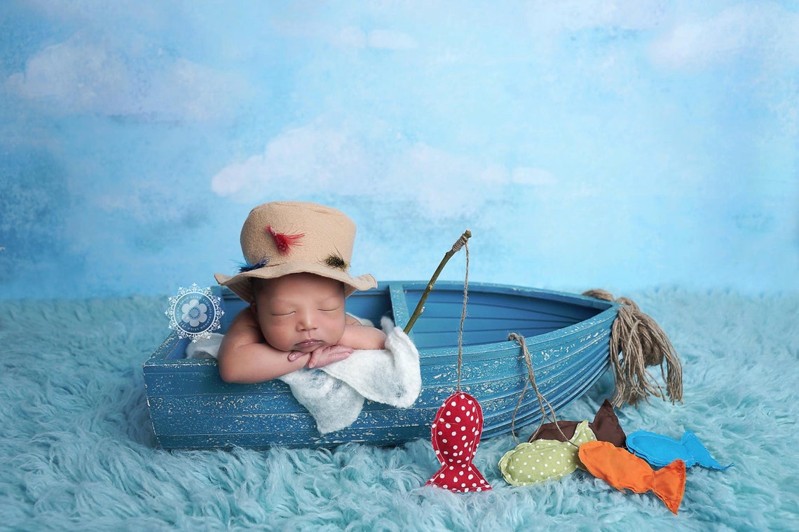 Tiny Fishing Girl Set Newborn Fishing Prop Newborn Photo Prop - Etsy
