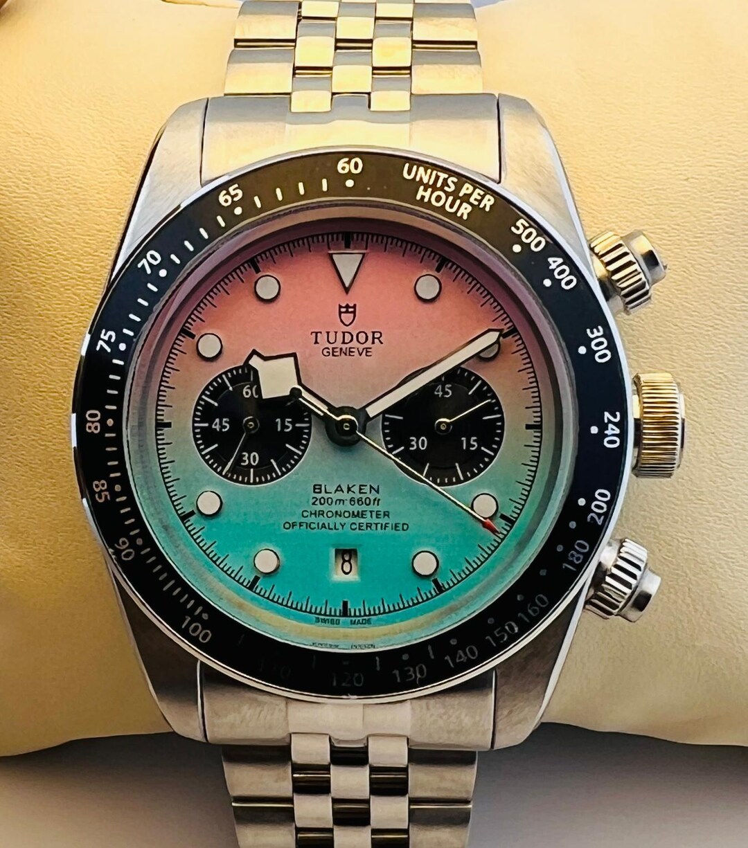 Refurbished TUDOR Heritage Black Bay Automatic Multicolour Dial Working ...