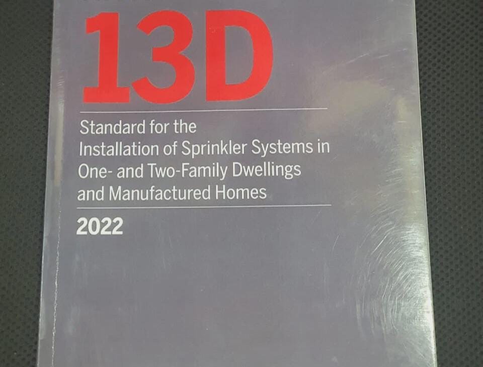 NFPA 13D Standard for Installation of Sprinkler Systems in 1 & 2 USA ...