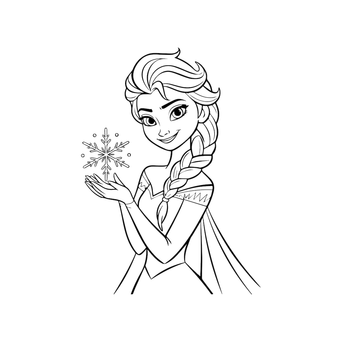 Elsa Winter Princess Svg Digital Design for Cricut and Silhouette ...