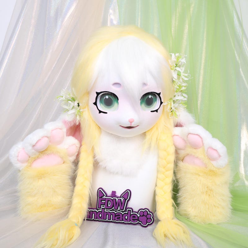 Kemono Fursuit Head Green - Etsy