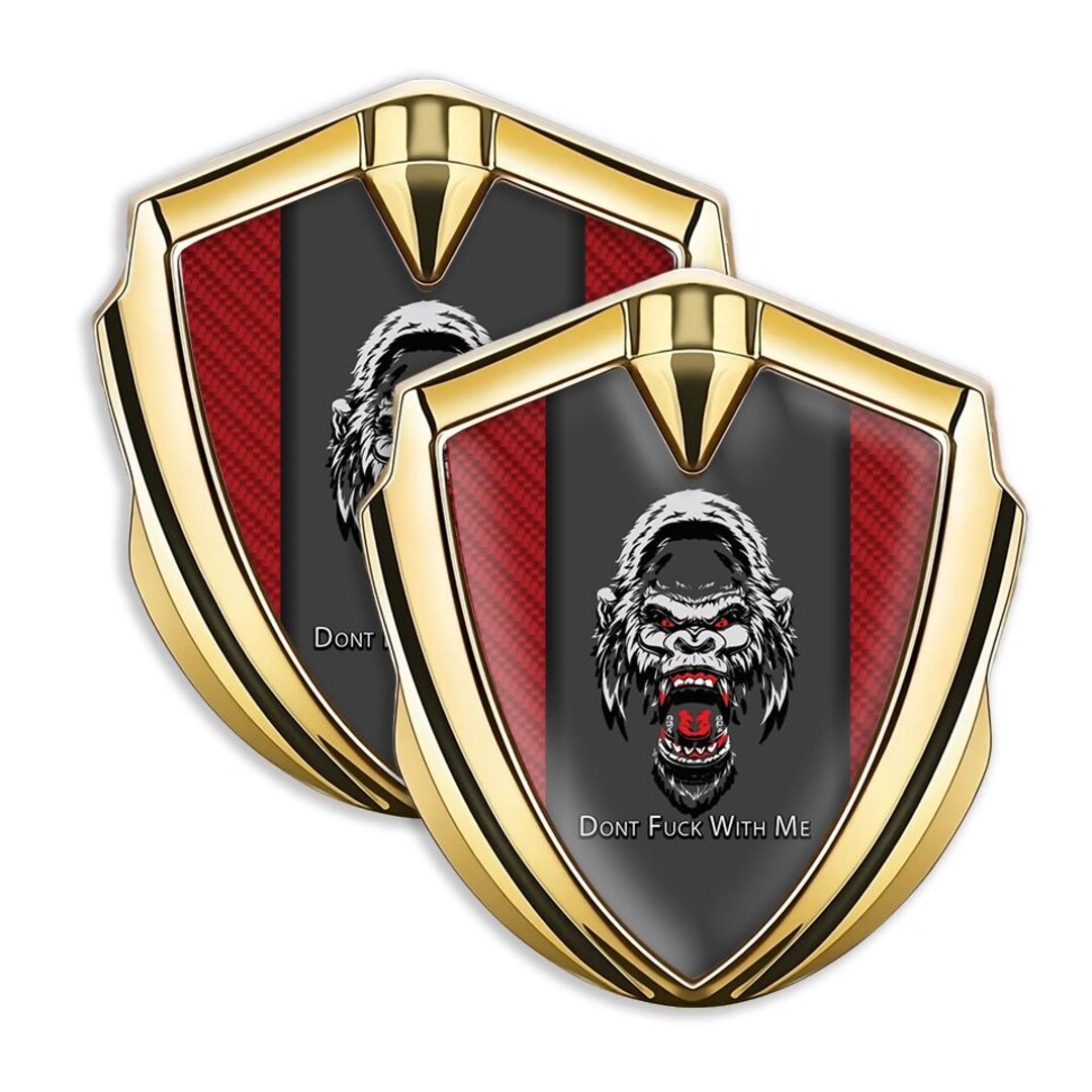 Custom Metal Shield Badge Gorilla / Savage Car Logo Decoration - Etsy
