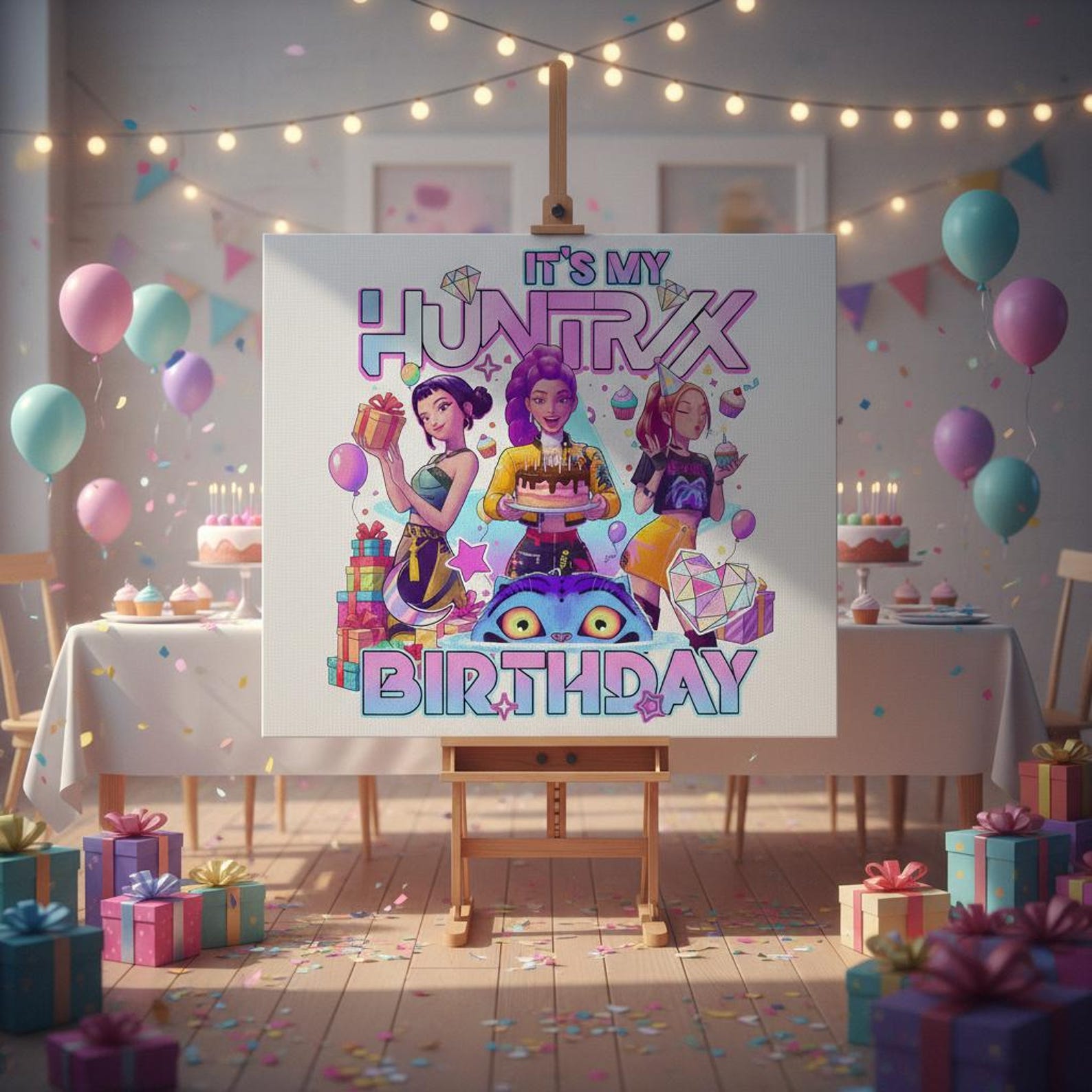 It's My Birthday Huntrix PNG | Kpop Huntrix Birthday PNG | Saja Girls ...