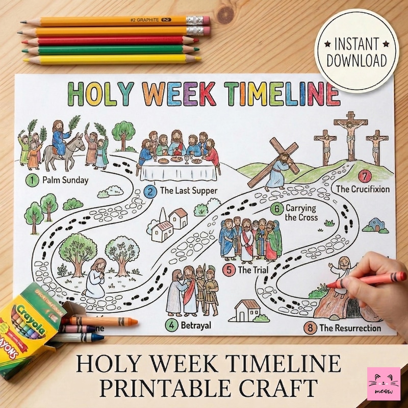 Easter Jesus Timeline - Etsy UK