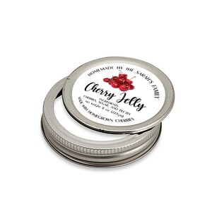 Personalized Round Printed Labels for Jam and Jelly, Custom Homemade ...