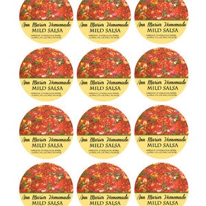 Salsa Labels Salsa Canning Label Hot Sauce Label - Etsy