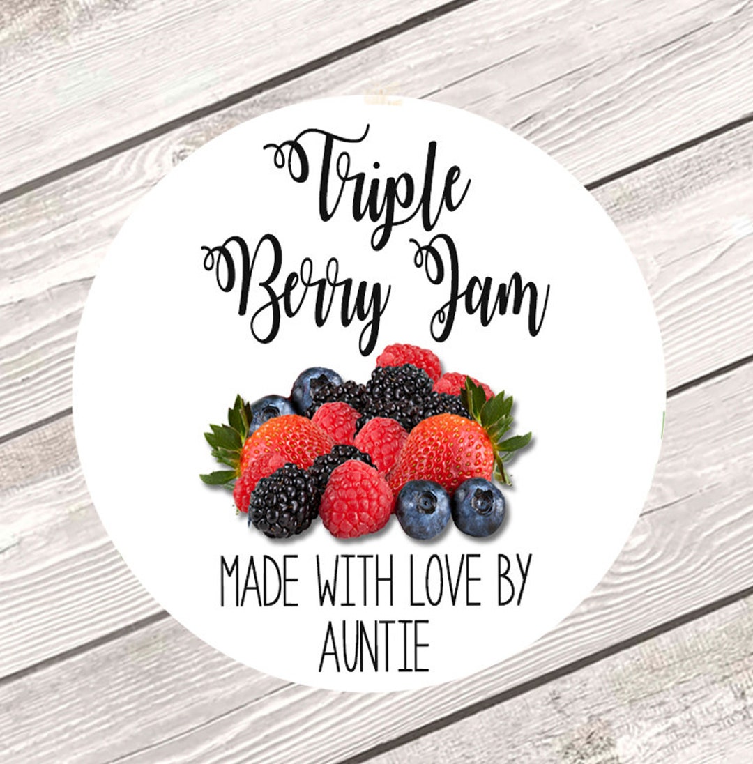 Personalized Jam Labels, Strawberry Jam Labels, Blueberry Jam Labels ...