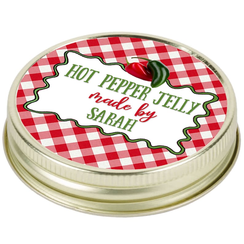 Canning Labels, Hot Pepper Jelly Labels, Mason Jar Labels, Jam Labels ...