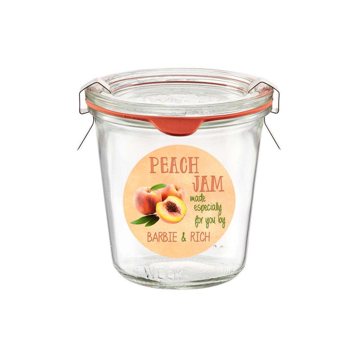 Canning Labels, Mason Jar Labels, Peach Jam, Homemade Jam Labels ...