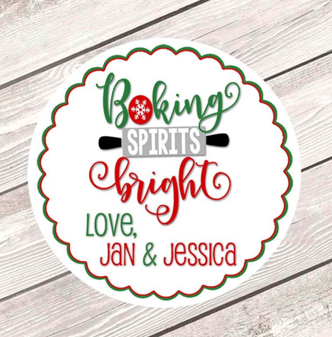 BOGO, Personalized Holiday Baking Stickers for Christmas Cookies ...