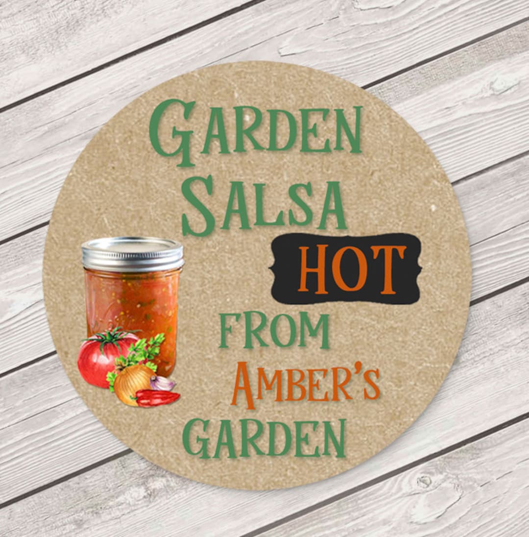 Personalized Canning Labels | Salsa Labels | Custom Food Gift Sticker ...