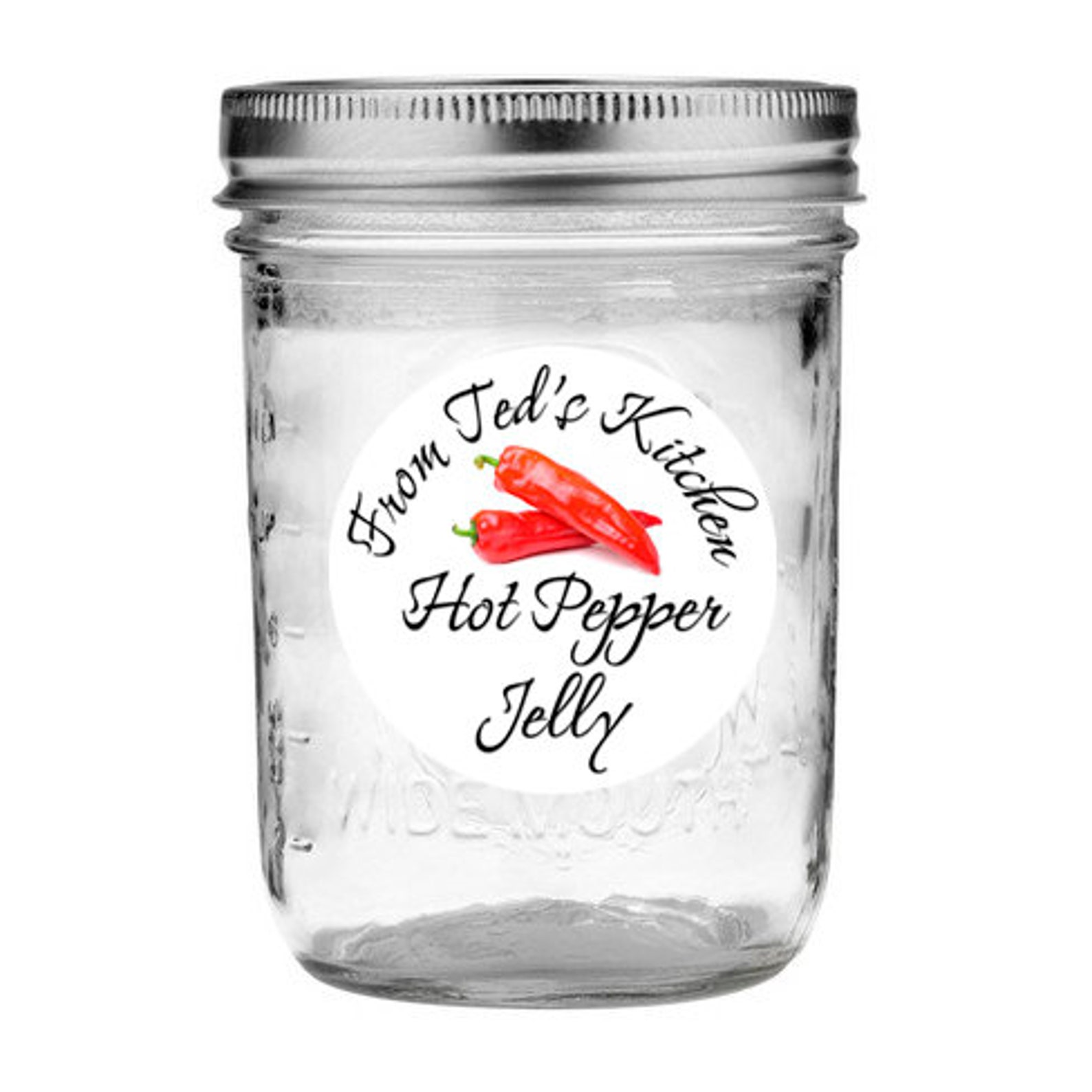 Canning Label Hot Pepper Jelly Label Custom Canning Label - Etsy