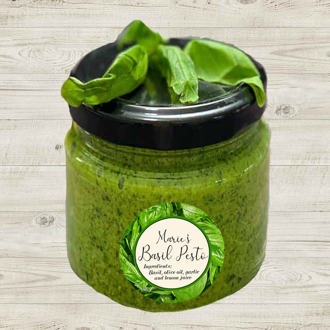 Pesto Labels Canning Labels Basil Pesto Label Personalized | Etsy