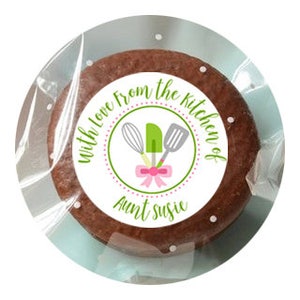 Custom Baking Labels, Personalized Kitchen Stickers, Baked With Love ...