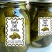Dill Pickle Label, Bread and Butter Pickle Stickers, Pickle Gifts ...