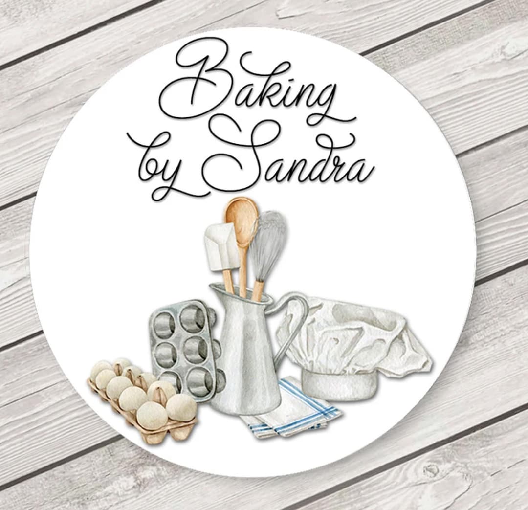 Baking Labels, Homemade Labels, Baking By, Bakery Box Labels,kitchen ...
