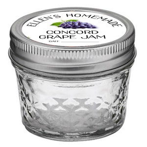 Homemade Jam Labels, Grape Jelly, Grape Jam Labels, Mason Jar Labels ...