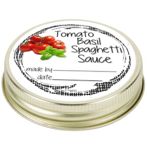 Spaghetti Sauce Labels, Labels for Pasta, Mason Jar Labels, Custom ...