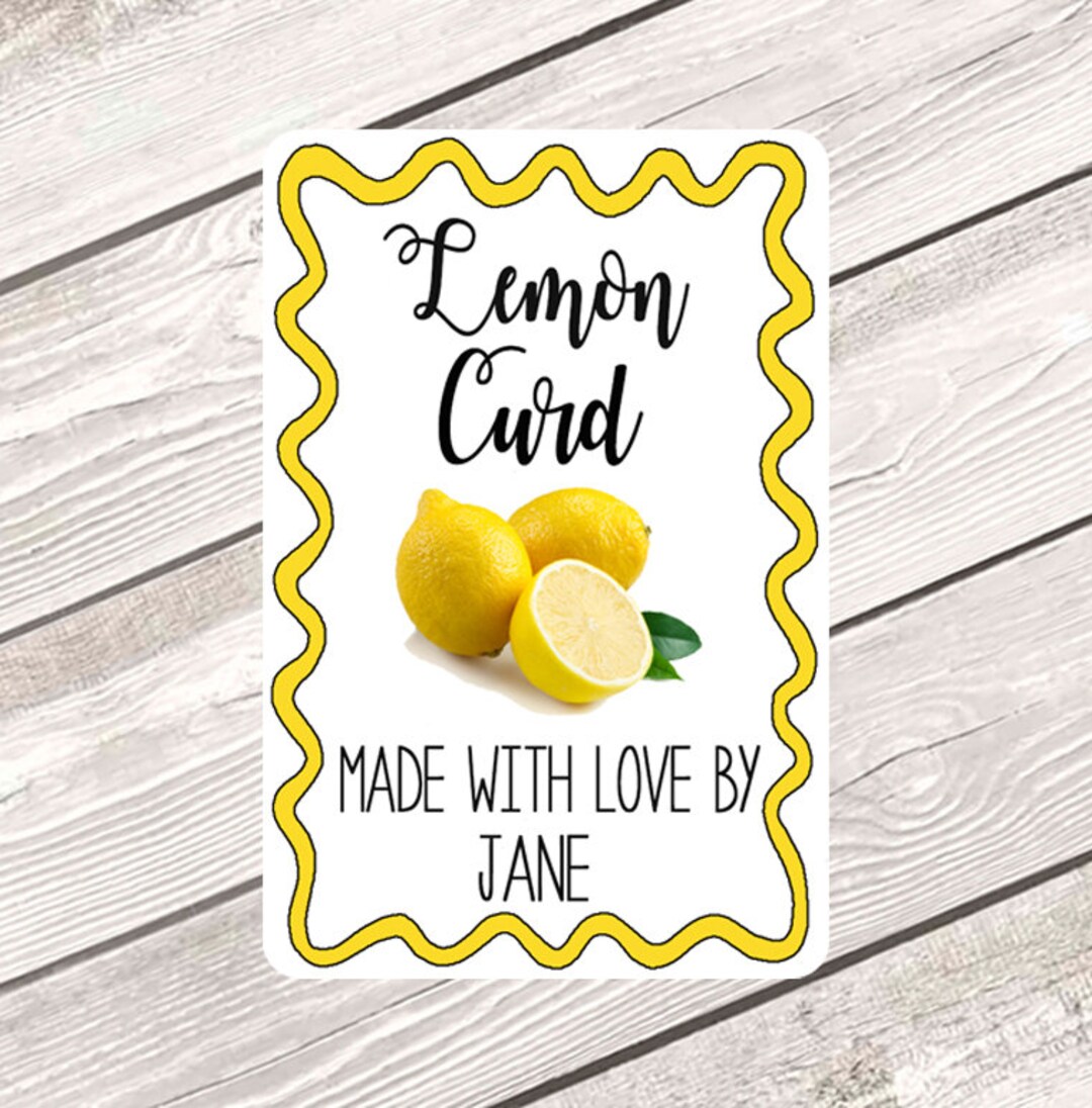 Lemon Labels, Lemon Curd Labels, Limoncello Labels, Mason Jar Labels ...