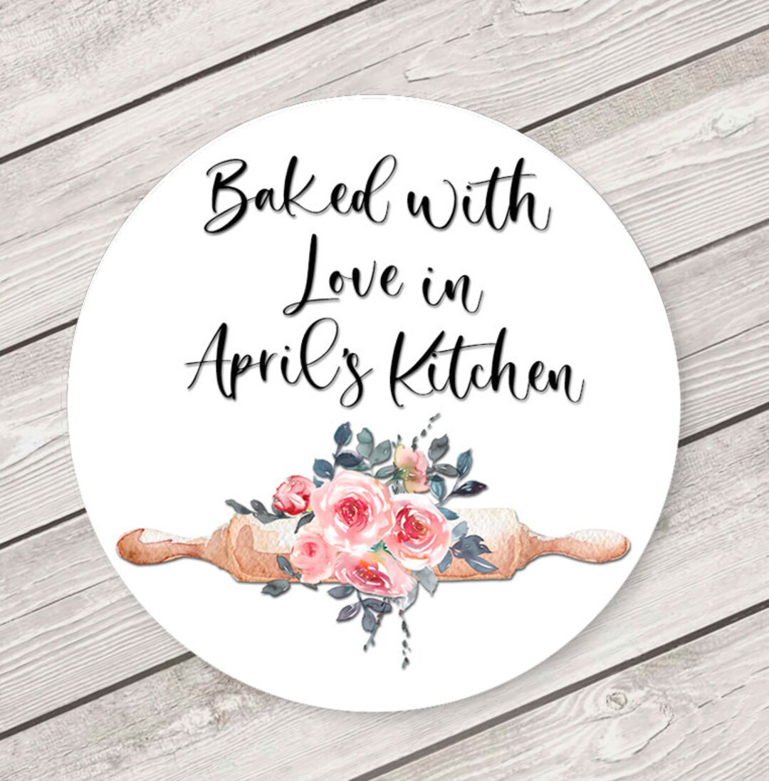 Baking Labels, Homemade Labels, Baking By, Personalized Kitchen Labels ...