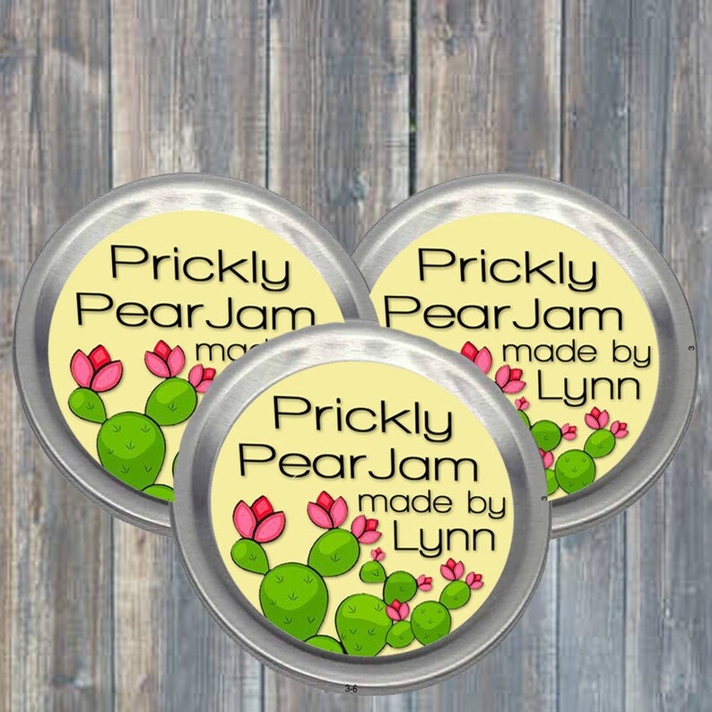 Canning Labels Prickly Pear Jam Label Mason Jar Label | Etsy