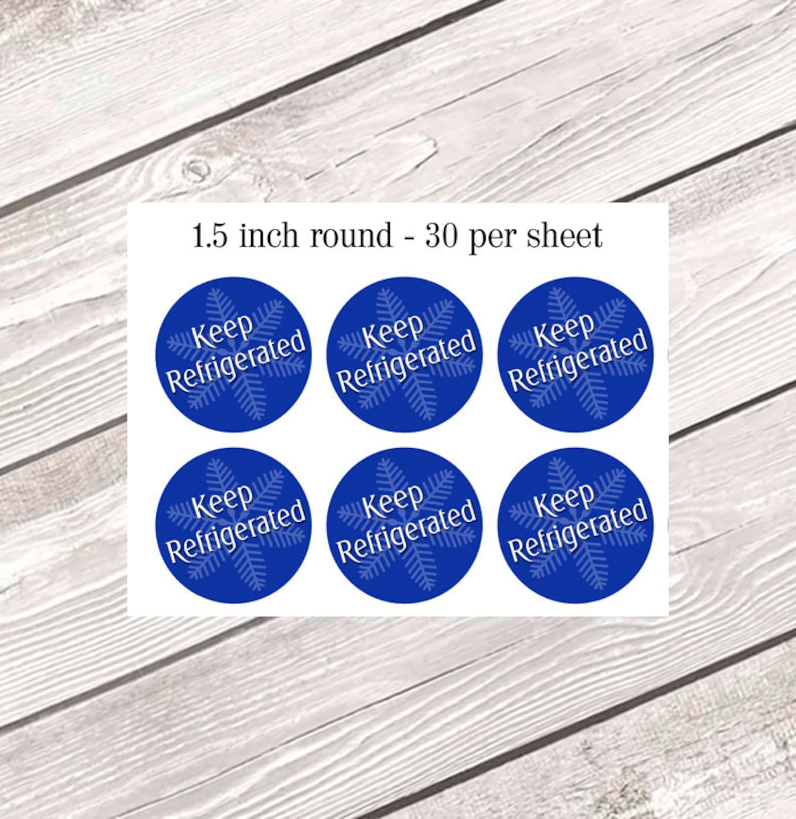 Keep Refrigerated Labels Refrigerator Stickers Baking - Etsy