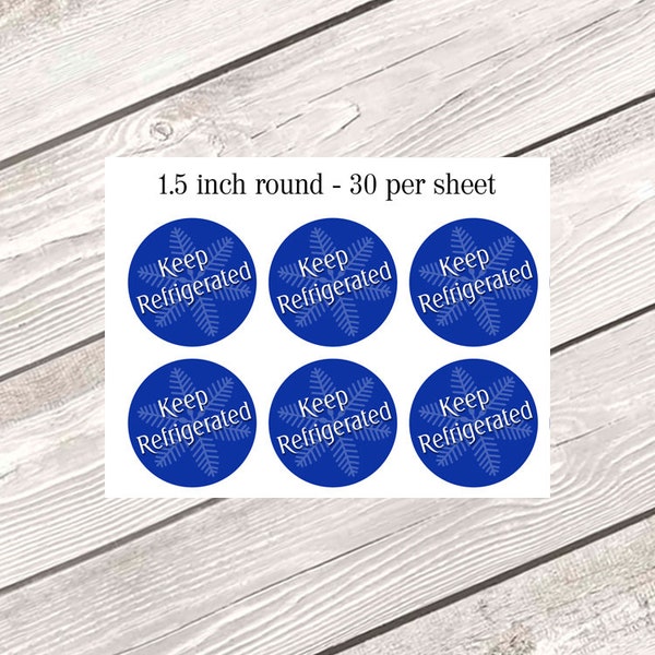 Keep Refrigerated Stickers - Etsy