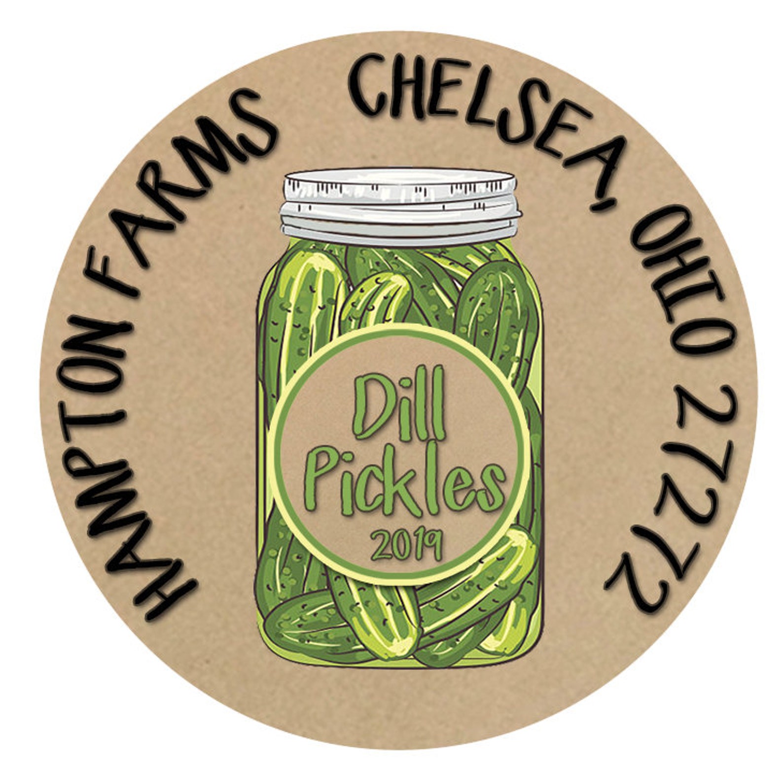 Pickle Label Dill Pickle Label Canning Label Mason Jar | Etsy