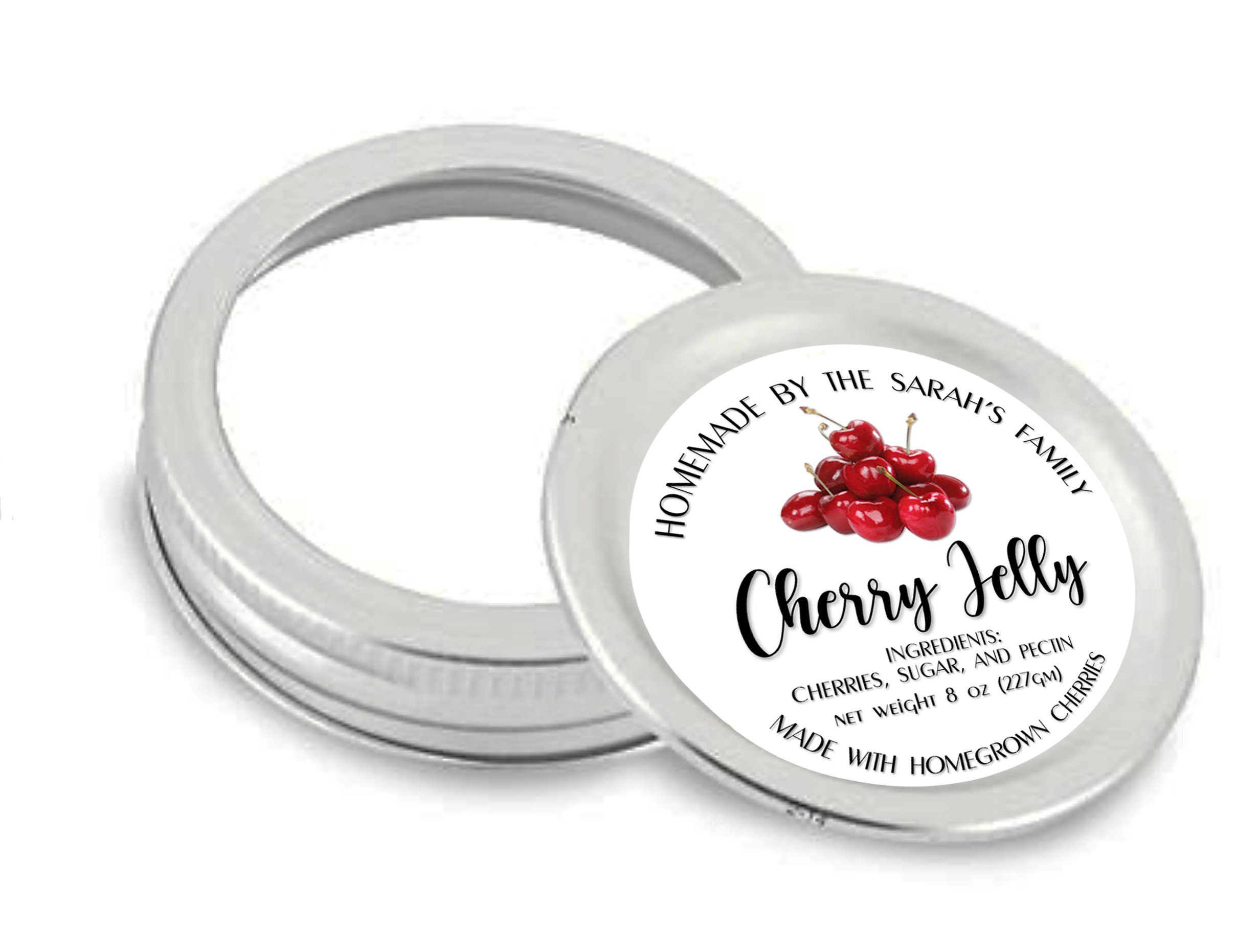 Personalized Round Printed Labels for Jam and Jelly, Custom Homemade ...
