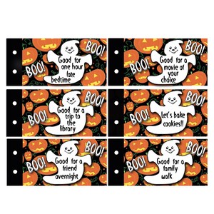 Kids Halloween Coupon Book, Printable Halloween Coupons for Kids of All ...