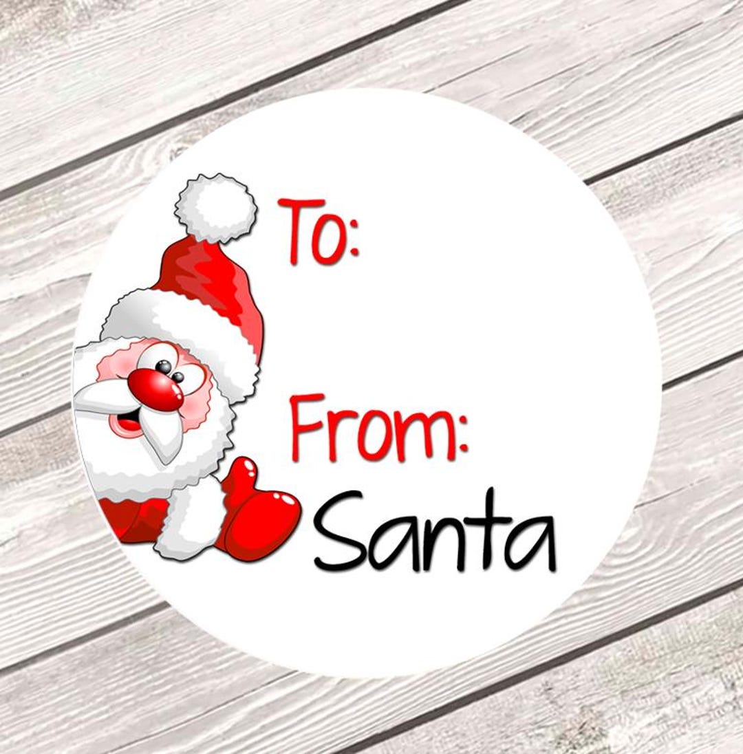BOGO, Custom Santa Labels, Christmas Stickers, Personalized Holiday ...