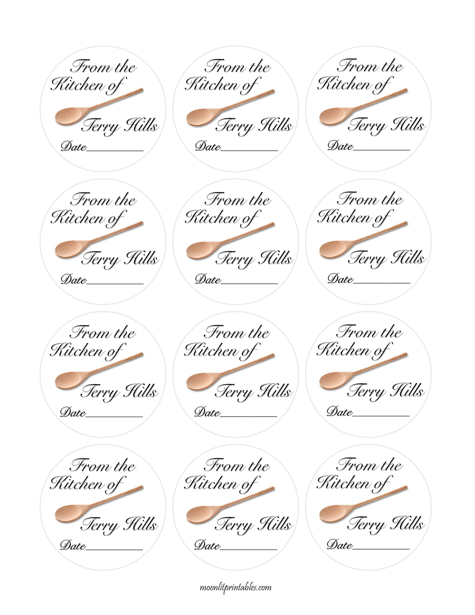 Baking Labels Freshly Baked Labels Cookie Bag Label From | Etsy