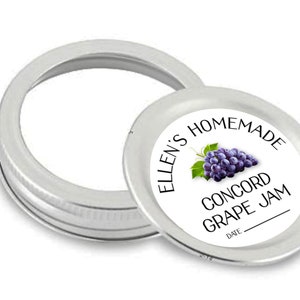 Homemade Jam Labels, Grape Jelly, Grape Jam Labels, Mason Jar Labels ...