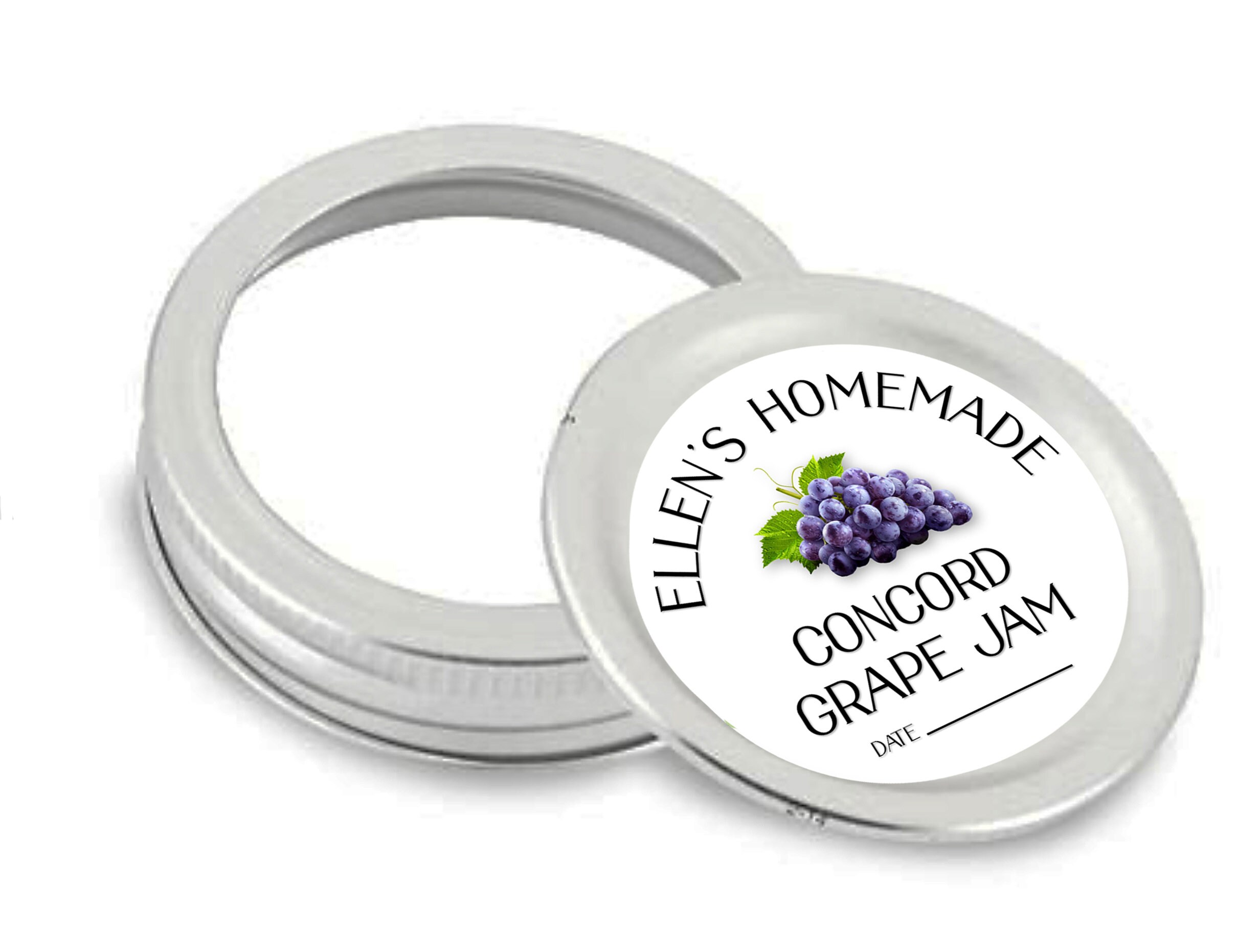 Homemade Jam Labels, Grape Jelly, Grape Jam Labels, Mason Jar Labels ...