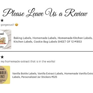 Custom Baking Labels | Personalized Kitchen Stickers | Baked With Love ...