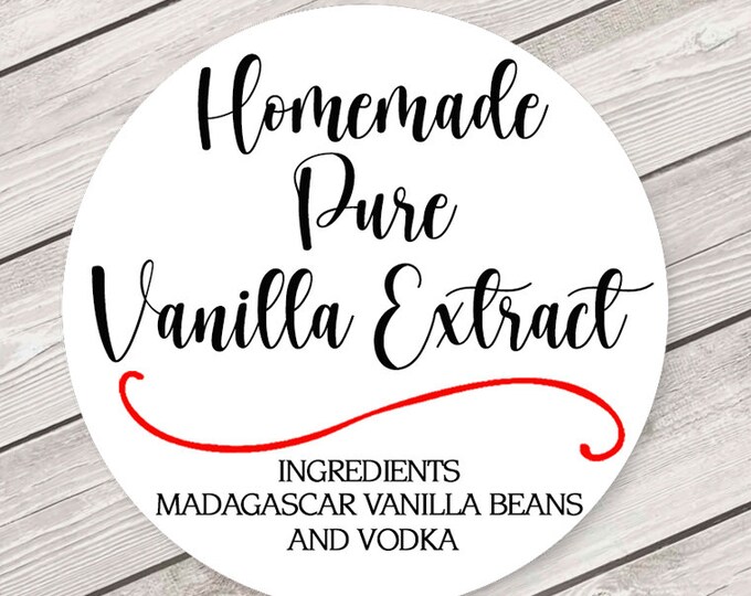 Vanilla Labels, Vanilla Extract Labels, Vanilla Bottle Labels, Homemade ...
