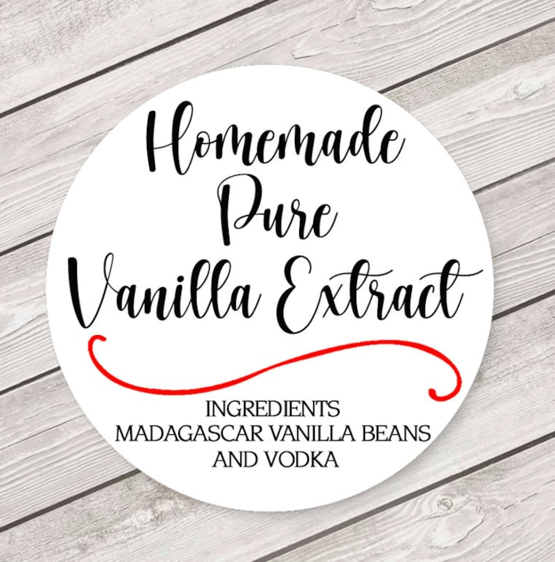 Vanilla Labels Vanilla Extract Labels Vanilla Bottle Labels - Etsy