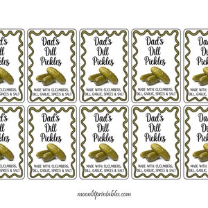 Dill Pickle Label, Bread and Butter Pickle Stickers, Pickle Gifts ...