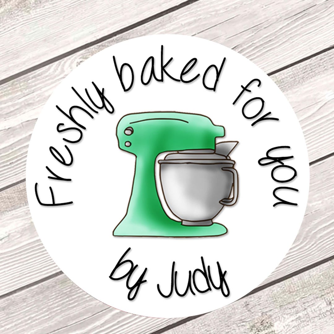 Personalized Baking Labels for Cookie Packaging, Custom Freshly Baked ...