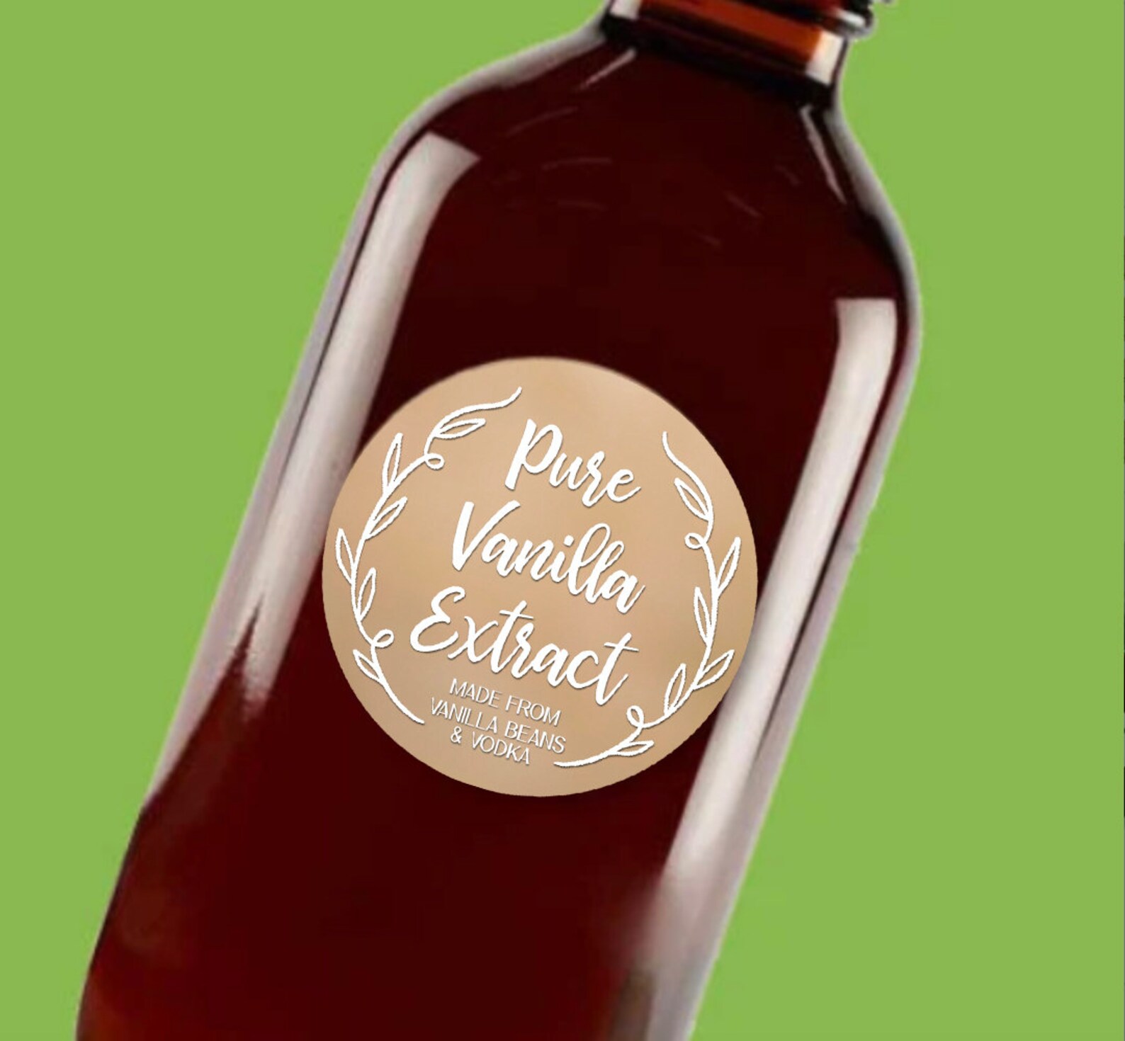 Vanilla Labels Vanilla Bottle Labels Vanilla Extract Labels - Etsy