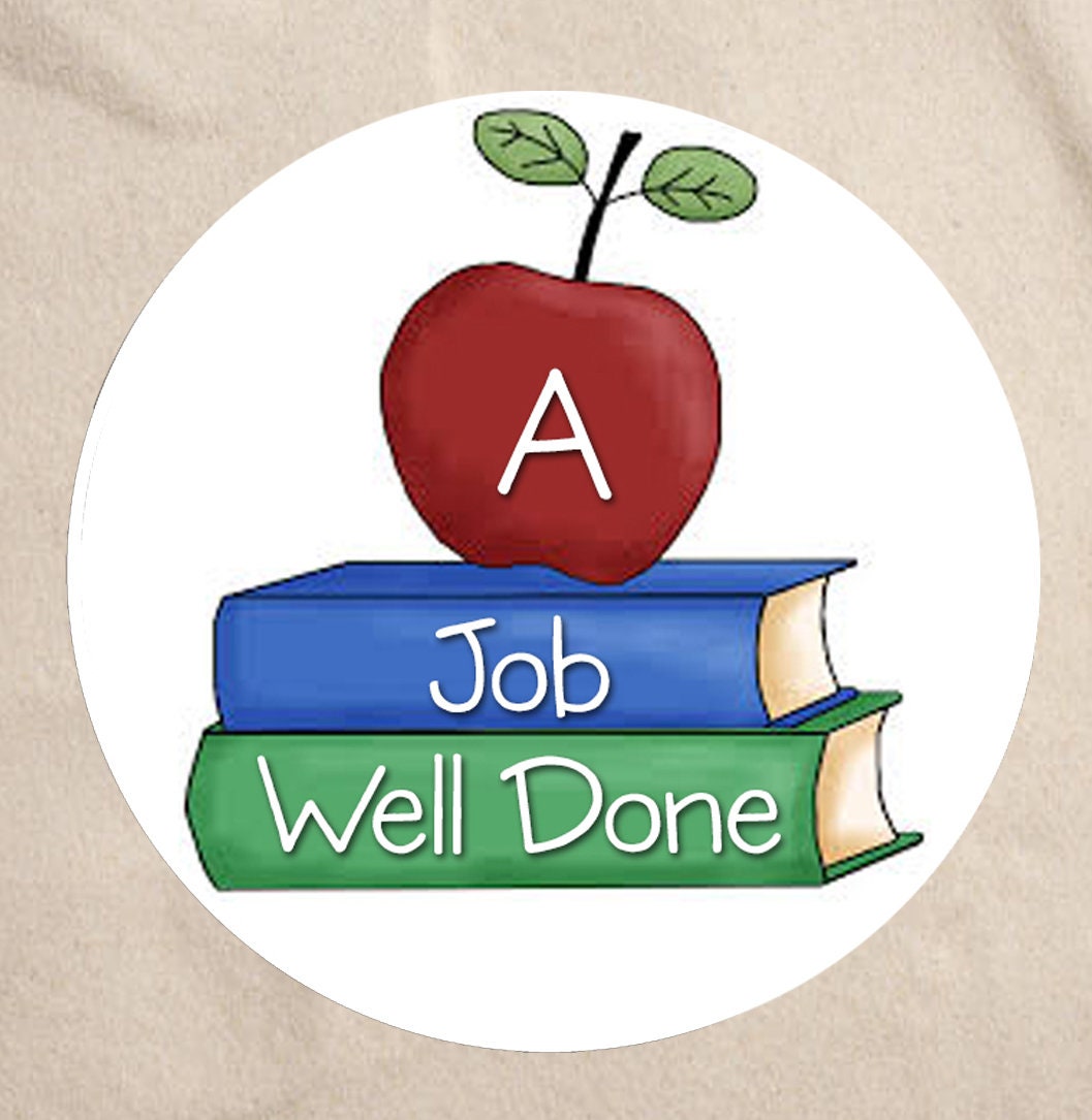 Teacher Stickers A Job Well Done Teacher Praise Stickers | Etsy